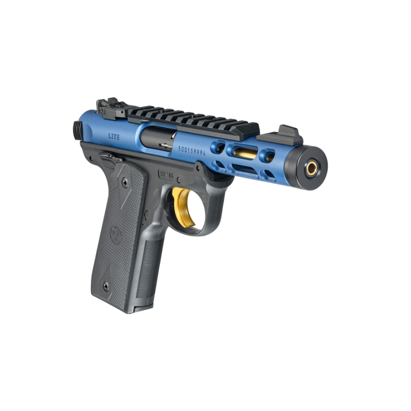 RUGER MARK IV 22LR LITE BLUE 4.4"