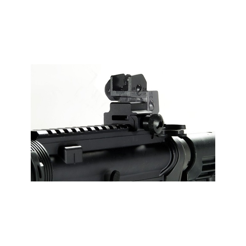 UTG Flip-up Rear Sight w/Windage Adj & Dual Aiming Apertures