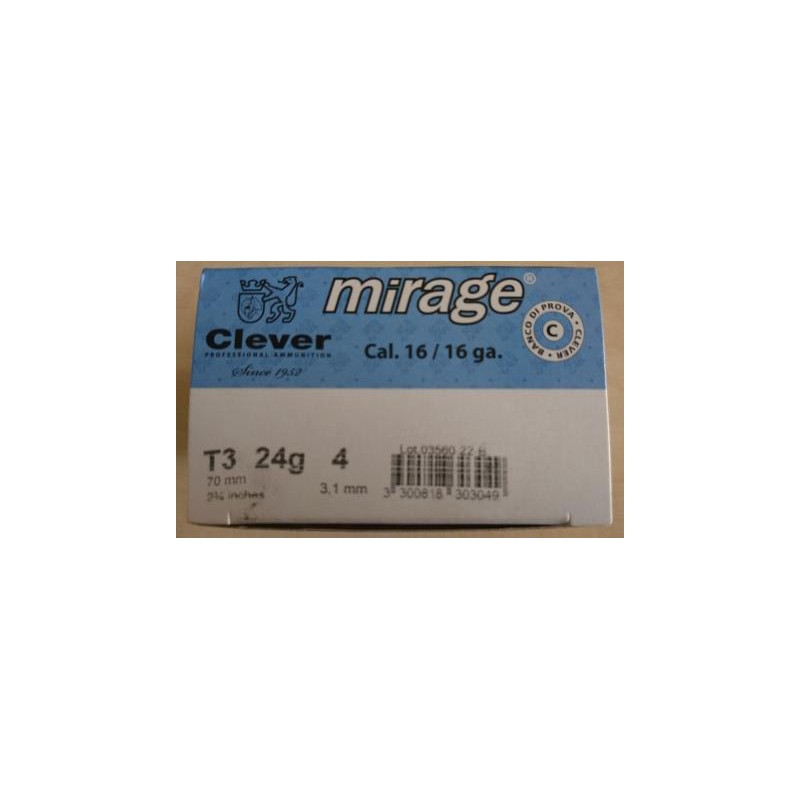 Clever Mirage cal. 16 T3 Steel 24 gram 25 rnds