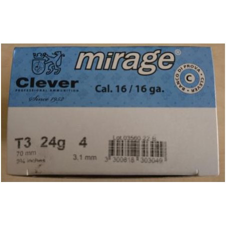 Clever Mirage cal. 16 T3 Steel 24 gram 25 rnds